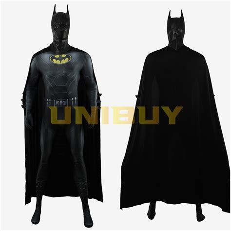 The Flash Batman Bodysuit Cosplay Costume Bruce Wayne With Cloak For