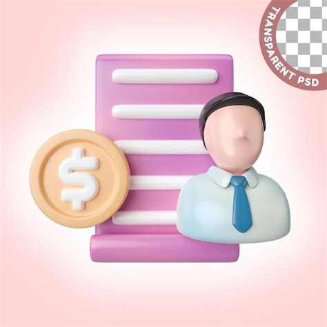 Premium Psd Payroll 3d Illustration Icon