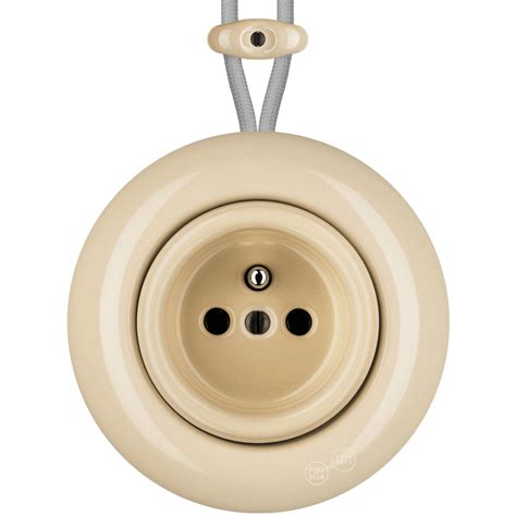 Porcelain Katy Paty Colona Round Surface Mounted Euro Socket Sand