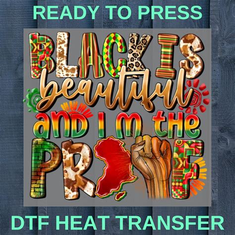 Black History Month 2025 Dtf Transfer Ready To Press Juneteenth Direct