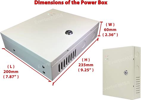 Buy Evertech 8 Channel 9 Port Power Box Security Camera 12V DC 5A Ampere CCTV DVR Power Supply