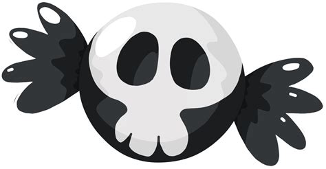 Cute Cartoon Colorful Halloween Candy Skeleton 10838130 Png