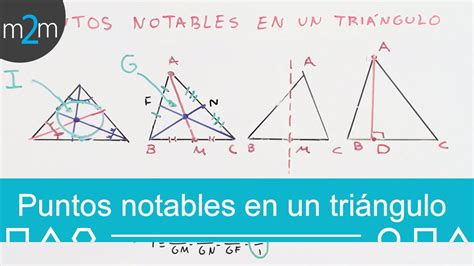 Rectas Y Puntos Notables De Un Triangulo