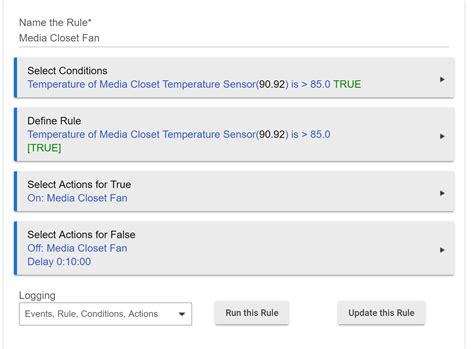 Temperature Sensor Setting 📐 Rule Machine® Hubitat
