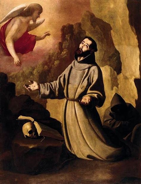 St Francis Of Assisi Receiving The Stigmata By Francisco Zurbaran 1598