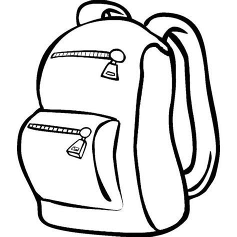 Disegno Di Lo Zaino Da Colorare Per Bambini Disegnidacolorareonline