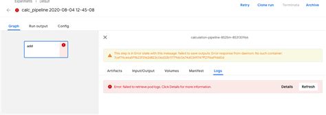 Error When Using Microk8s Failed To Save Outputs Error Response From