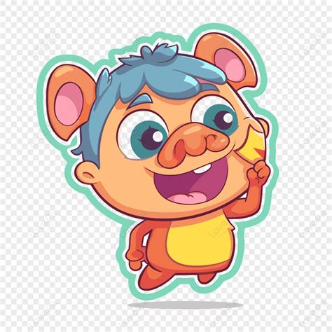 흰색 배경에 만화 작은 곰 문자 그림 벡터문자 T상표 Png 일러스트 무료 다운로드 Lovepik