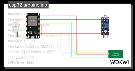 Weather Station Project Wokwi Esp32 Stm32 Arduino Simulator