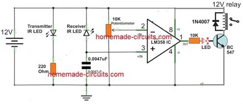Ir Sensor Circuit Using Lm