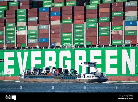 Europoort Port Of Rotterdam Evergreen Reederei Container Ship Ever