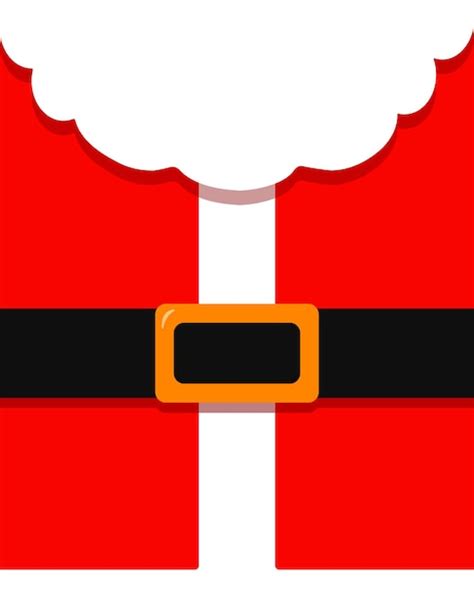 Kerst Kerstman Met Baard En Buik Kerst Wenskaart Kerstman Pak Premium