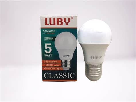 Lampu LED LUBY Classic Cahaya Putih 5W 5Watt Luby Classic 5 Watt 5 W Garansi SNI Lazada