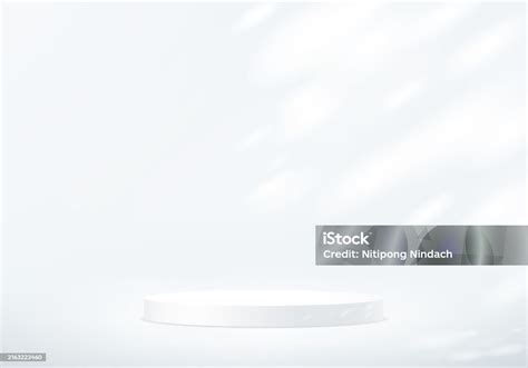 흰색 스튜디오 방 배경입니다 연단이 있는 흰색 배경 벡터 3d 벡터 일러스트 레이 션 0명에 대한 스톡 벡터 아트 및 기타 이미지 0명 3차원 형태 가정의 방