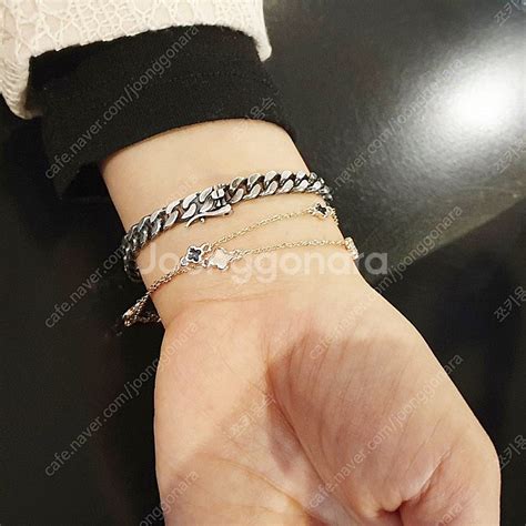 모던 빈티지 은팔찌 남자 여자 실버 체인 925실버 커 순금골드바돌반지 중고나라