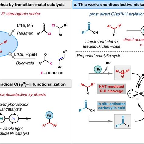 Enantioselective Metal Catalyzed Approaches For The Synthesis Of α Aryl