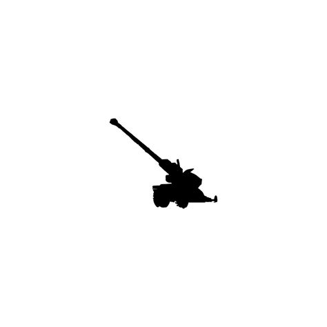 Howitzer Icon Simple Style No War Poster Background Symbol Howitzer
