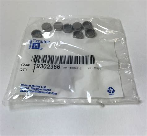 Genuine Gm Parts 19302366 Ls7 Ls9 Lt4 And Lt5 Lash Cap Kit