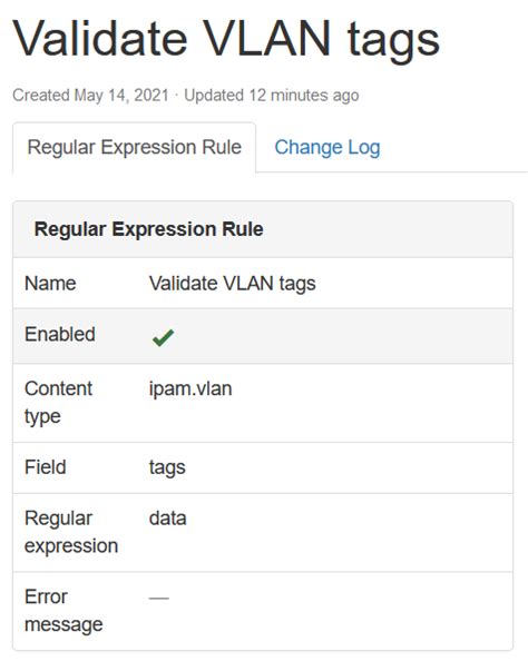 Support Validating The Set Of Tags On An Object · Issue 1 · Nautobot
