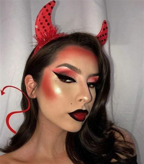 Pretty Devil Halloween Makeup