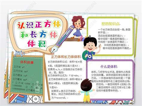 数学正方体手抄报 数学手抄报 普车都