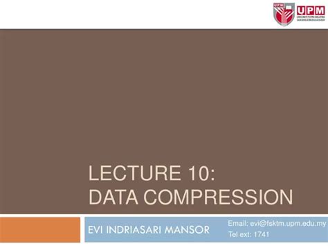 Ppt Lecture 10 Data Compression Powerpoint Presentation Free