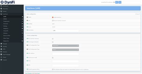 Assignation De Linterface Lan — Documentation Dynfi Outscale 300 Documentation