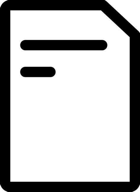 File Or Document Icon In Thin Line Art Vector Art At Vecteezy
