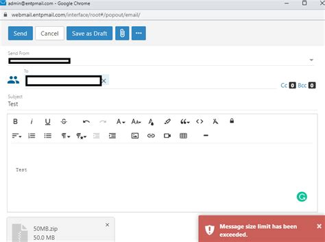 What Happens If I Exceed MB Attachment File ENTP Mail Knowledge Base