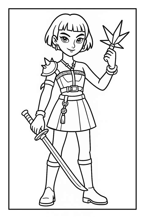 Free Huntrix Coloring Pages Kpop Demon Hunters Printable Pdf And Png