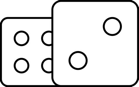 Dice Game Icon Or Symbol In Black Line Art Vector Art At Vecteezy