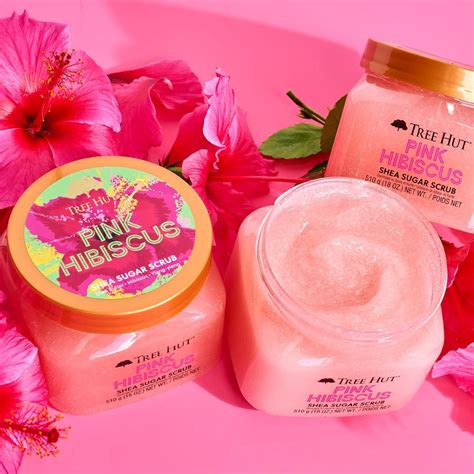 Compra Online Tree Hut Exfoliante De Azucar Pink Hibiscus En La Central