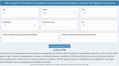 Machine Learning Algorithms For Identifying Contralateral Central Lymph Node Metastasis In