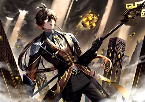 Zhongli Genshin Impact Drawn By Zongchun Danbooru