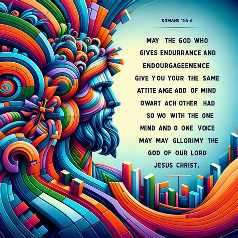 What Does Romans 15 5 6 Mean Bible Art