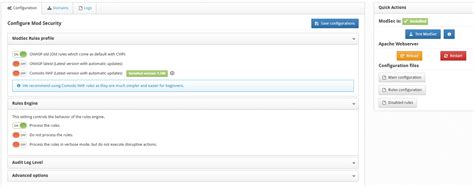 Update To OWASP CRS Ruleset Running CWP And Apache On AlmaLinux 8 9