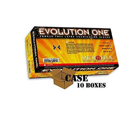 Microflex Evolution One Powder Free Latex Examination Gloves Case