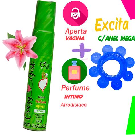 Kit Sex Shop 2x1 Perfume Íntimo Feminino Anel Masculino Top Gel