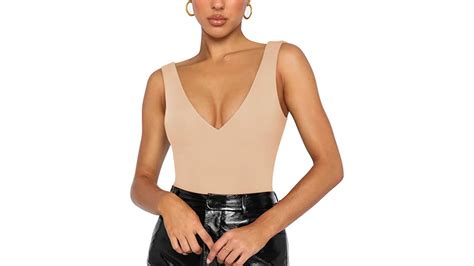 Reoria V Neck Bodysuit Is A Staple Youll Want To Wear Daily Us Weekly