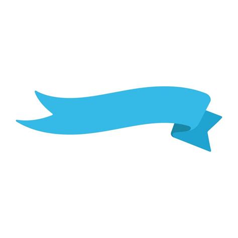 Simple Ribbon Waving Isolated Vector Illustration 17436392 Vector Art