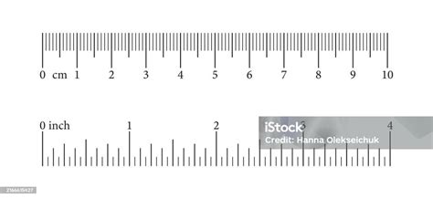 10cm 4인치의 측정 차트 숫자로 눈금자 크기 조정 길이 측정 수학 거리 높이 템플릿 재봉 도구 미터법 영국식 단위입니다 10