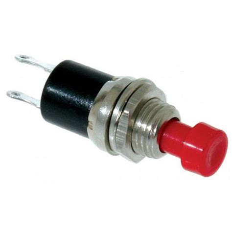 Interruptor Push Boton Sin Enclave Rojo 7mm 3a 125v Pbs 110 Electrocrea
