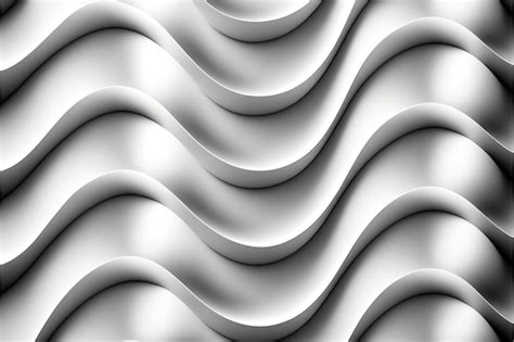 Premium Photo White Wavy Panel Seamless Texture Abstract Textures