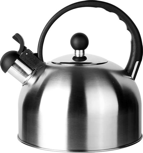 Rossetto Camping Whistling Kettle 25l Stainless Steel Stovetop Kettle