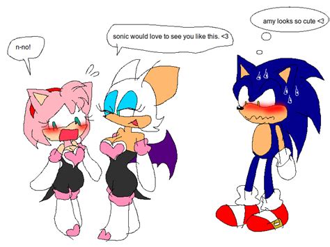 Rouge Made Amy Wear Her Outfit By Xxpinkamyrosexx On Deviantart