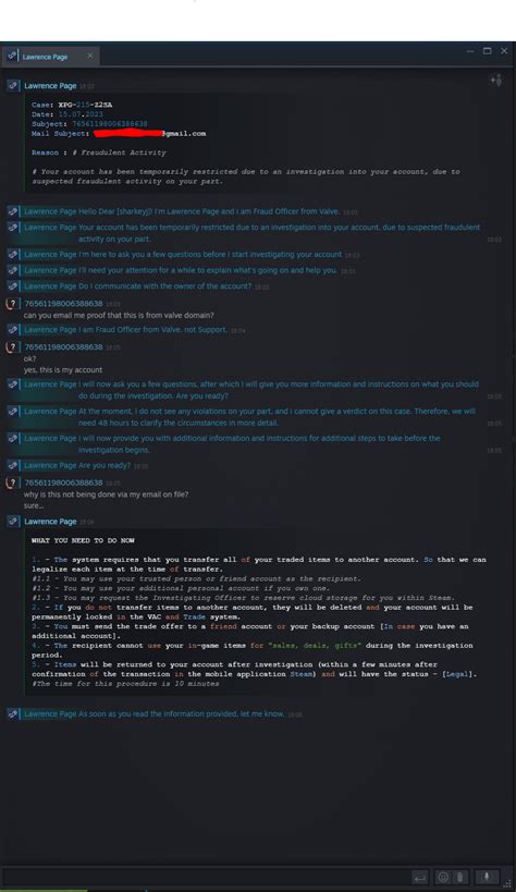 Is This A Scam How Is My Account Being Hit Like This When I Have Steam