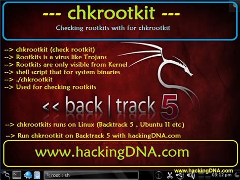 Hackingdna Chkrootkit On Backtrack 5