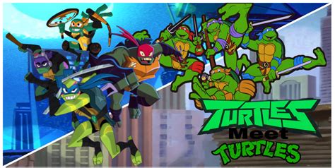 Turtles Meet Turtles Rottmnt And Tmnt 1987 By Jalonct On Deviantart