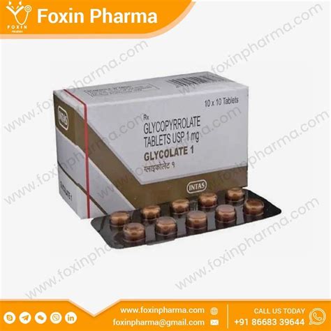 Glycolate Glycopyrrolate Tablets At ₹ 8850strip Glycopyrrolate Tab In Nagpur Id 25507380873