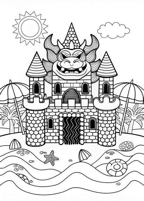 Dark Bowser Coloring Pages Coloring Pages